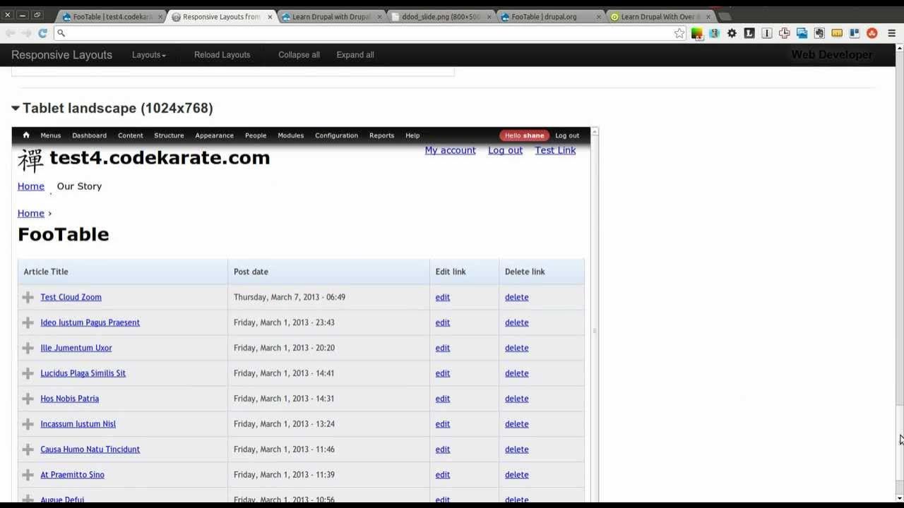 Drupal 7 FooTable Module - Daily Dose of Drupal episode 127 - YouTube