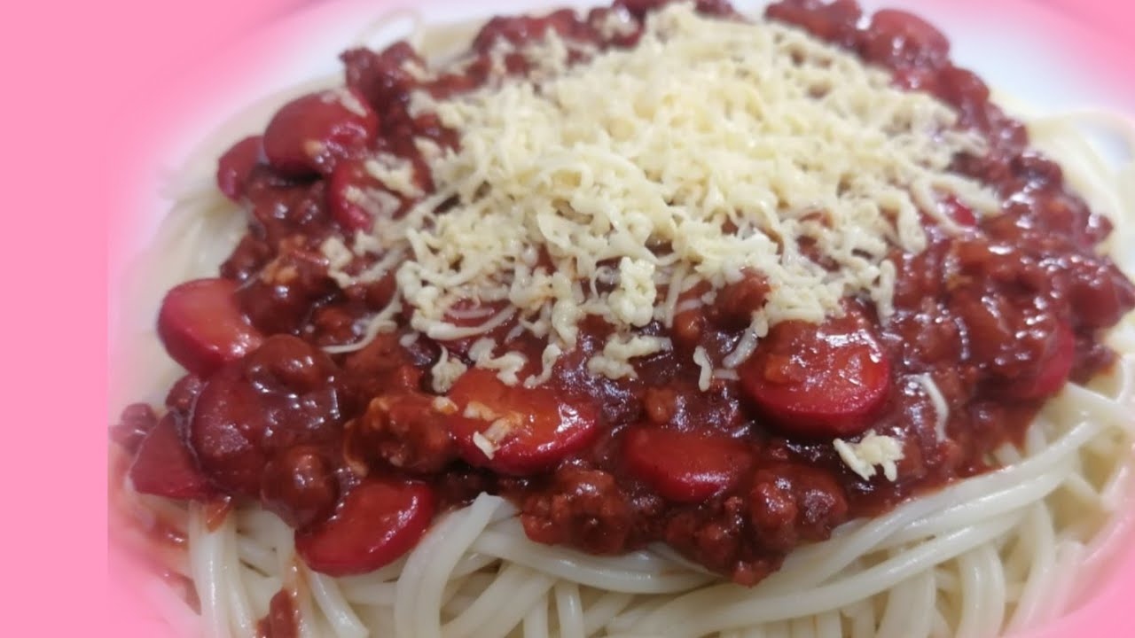 Sweet Spaghetti Pinoy Style Recipe /jazz cooking hour - YouTube