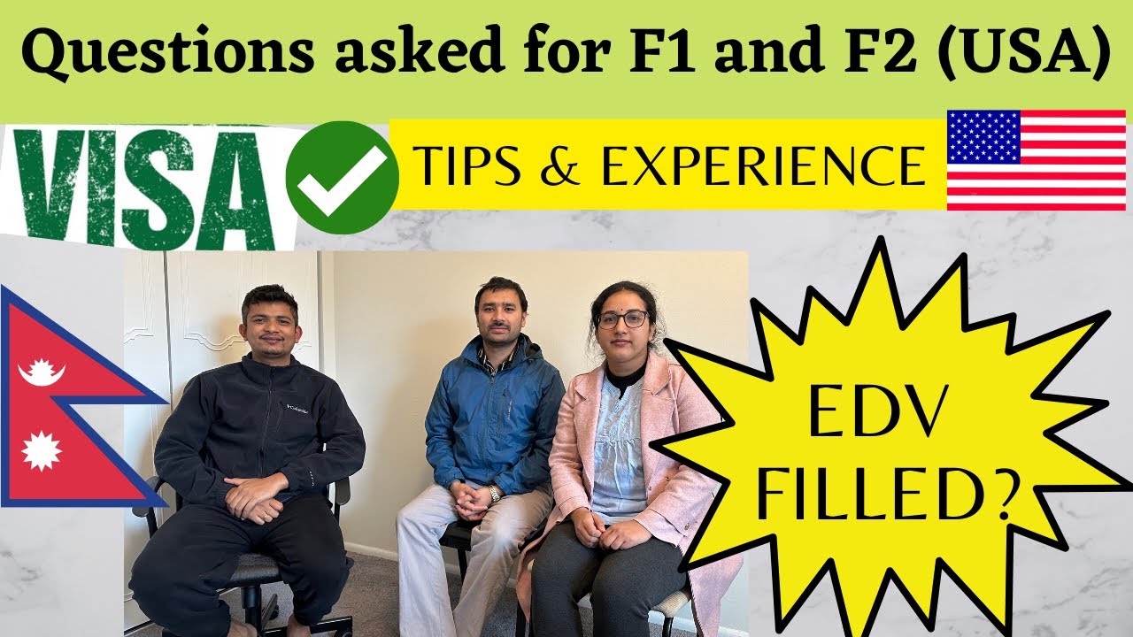 Nepali Student USA Visa Interview Experience F1 And F2 Visa YouTube