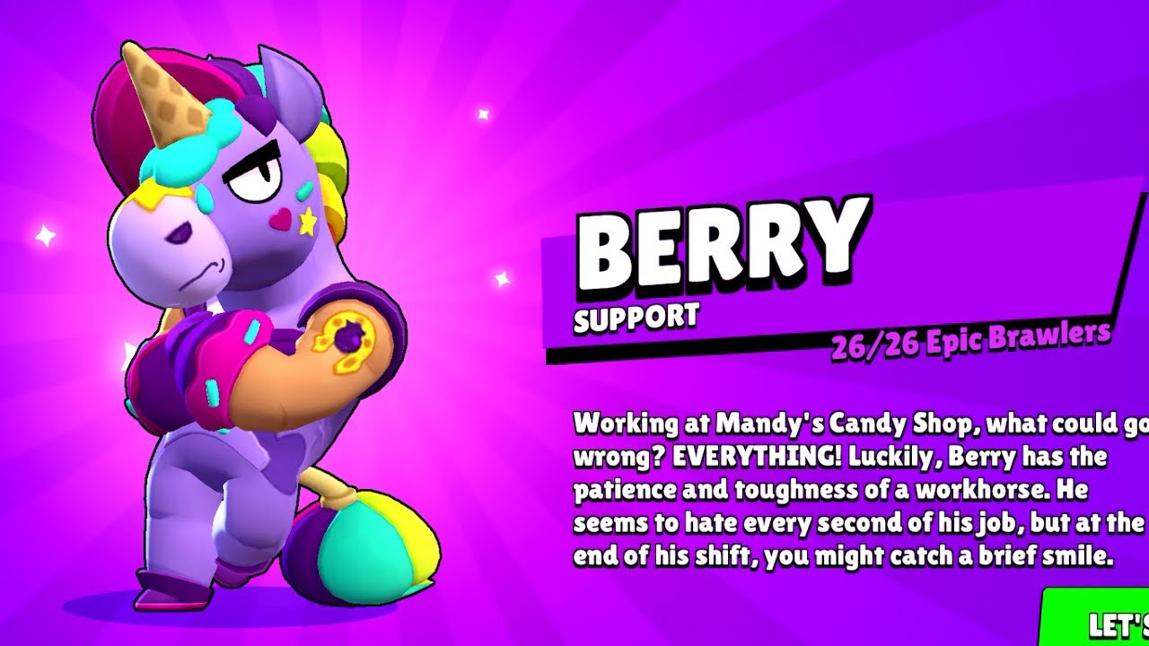 New "EPIC" BRAWLER: BERRY (Support) - YouTube