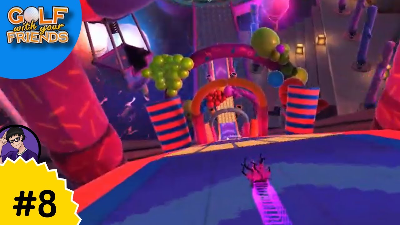 Bouncy Castle with... Moon Gravity?! | Golf WIth Your Friends Episode #8 - YouTube