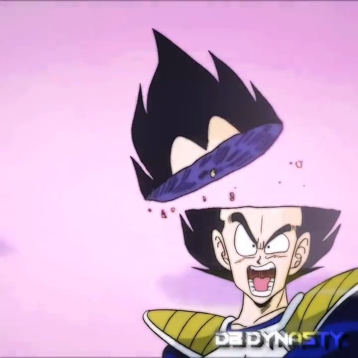 KRILLIN CUT VEGETA FACE INTO TWO PARTS ☠️ #dbheros #edit #goku #anime ...