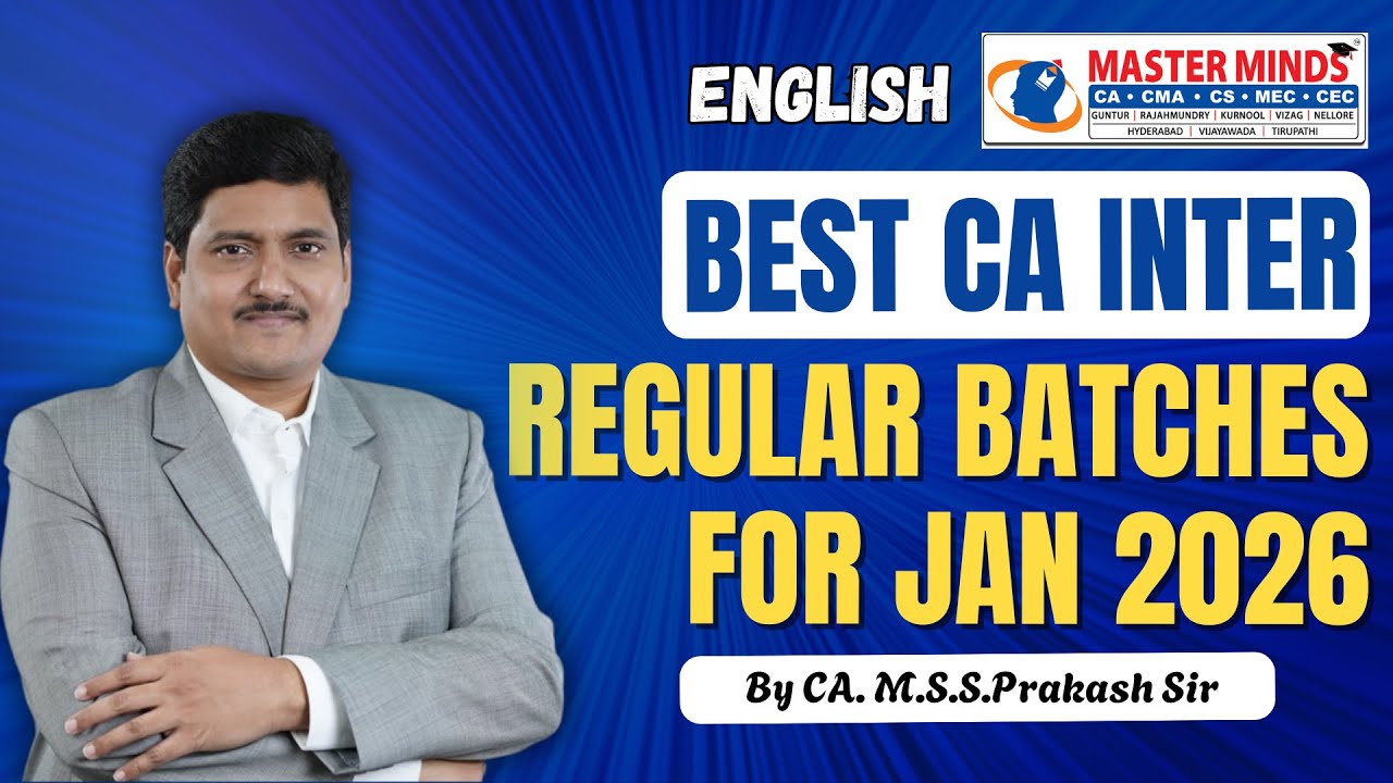 English | Best CA Inter Regular Batch for Jan 26 - YouTube