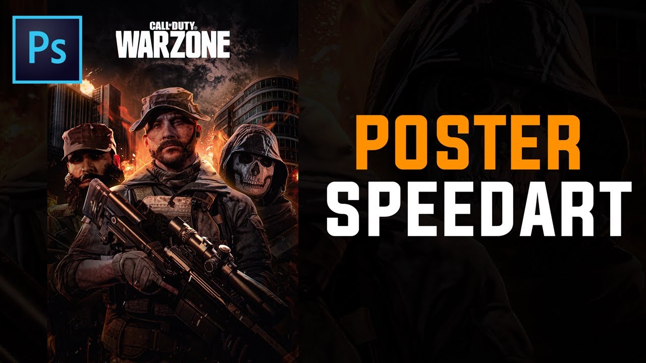 WARZONE poster speedart - YouTube