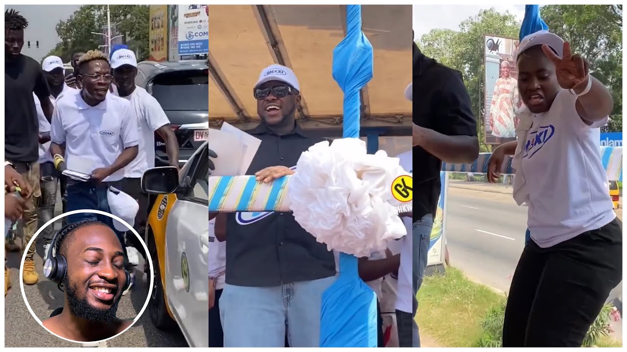 Shatta Wale, Medikal And Fela Hit The Streets To Promote Their Shaxi ...