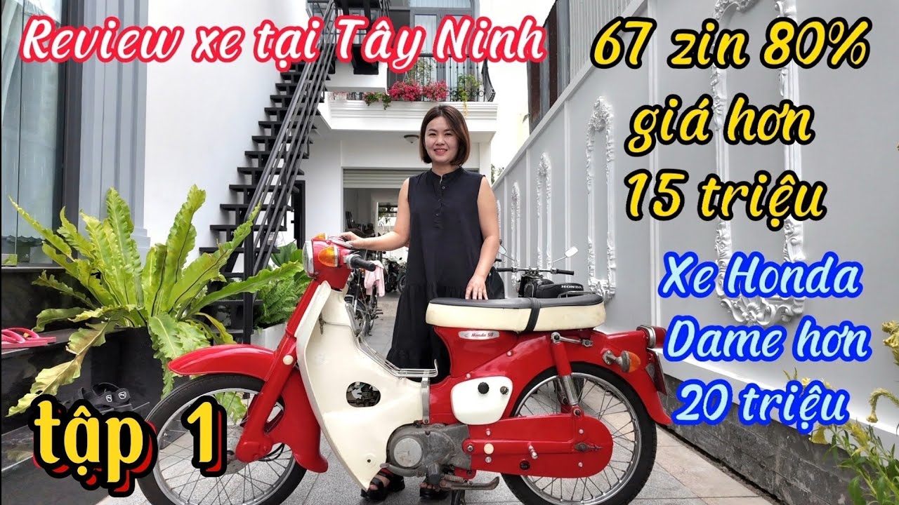tập1 Review xe Honda 67 Cub Dame Quân đội tại Tây Ninh - YouTube