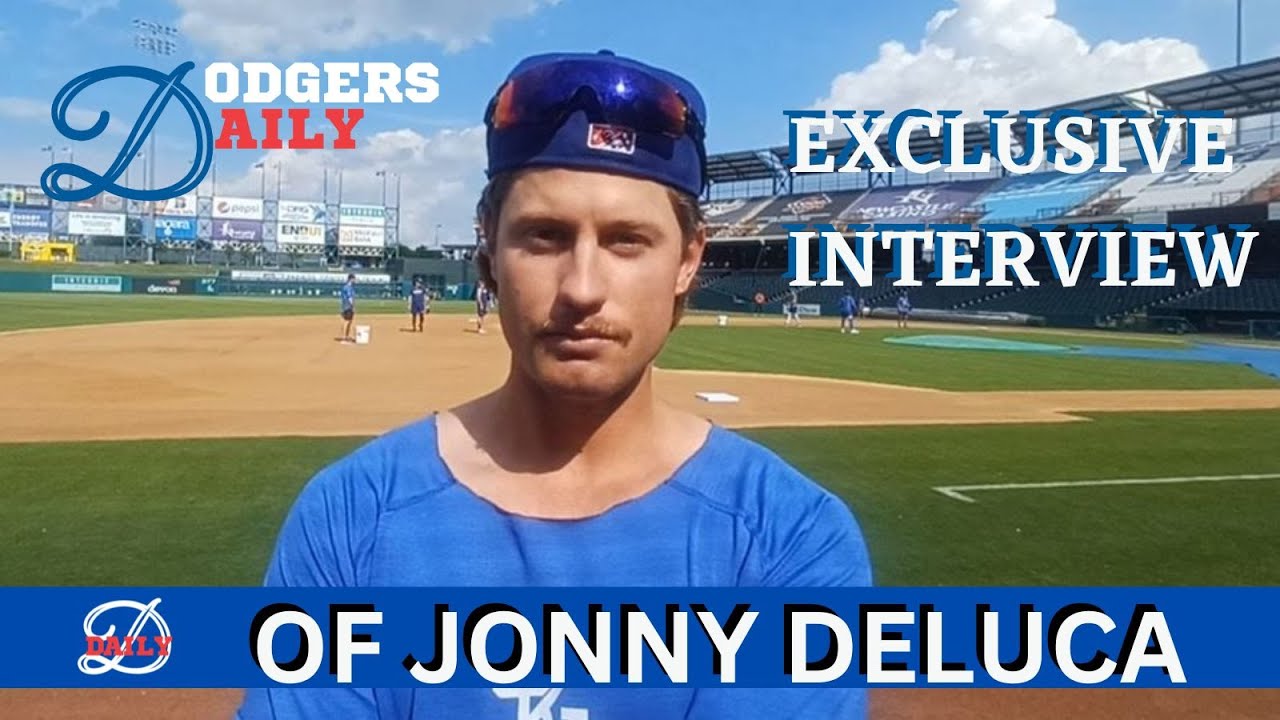 Dodgers OF, Jonny DeLuca, Joins Dodgers Daily - YouTube