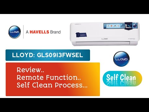 LLOYD GLS09I3FWSEL Review Self Clean Process ⚡⚡ Lloyd ac cleaning ...