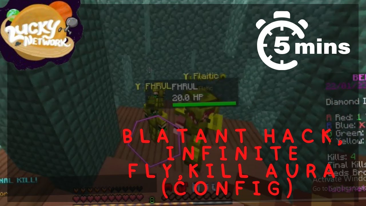 5 MENIT HACKING DI SERVER LUCKYNETWORK ft.NightX | INFINITE FLY (FREE ...