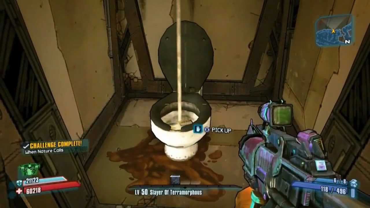 Borderlands 2: When Nature Calls Challenge (All Porta Potties Locations ...
