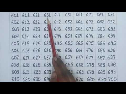 Counting 601 to 700|| 601 to 700 numbers|| 601 602 603 604|| 601 to 700|| 601 to 700 counting ...