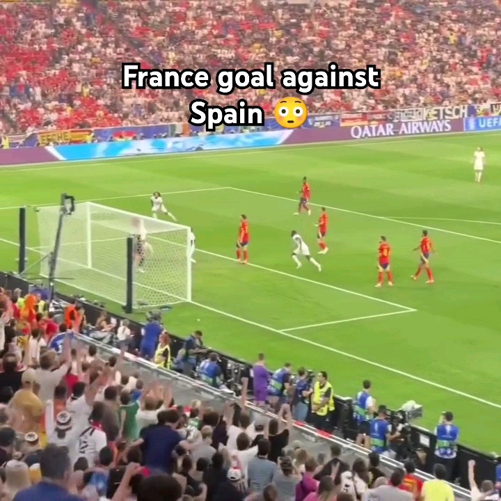 France goal against Spain in the semi finals - YouTube