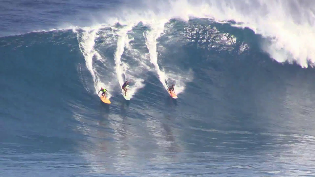 Jaws surfing Maui, Hawaii 1/28/2016 - YouTube