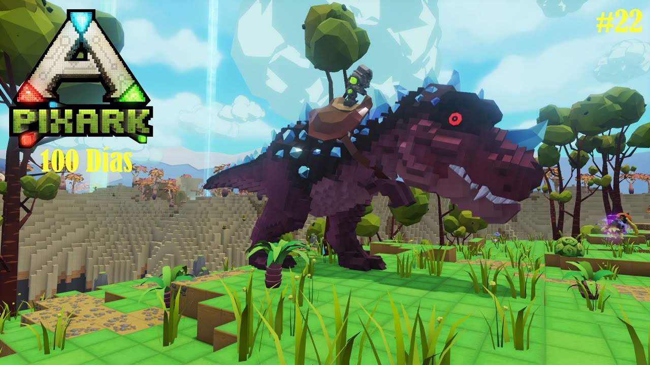 PixARK - 100 días - Rex de Cobalto #22 - YouTube