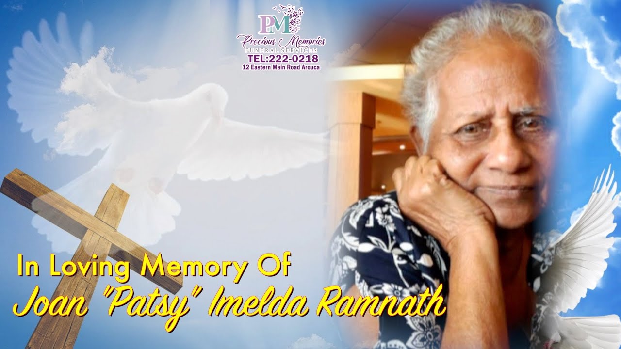 Joan "Patsy" Imelda Ramnath Funeral Service - YouTube