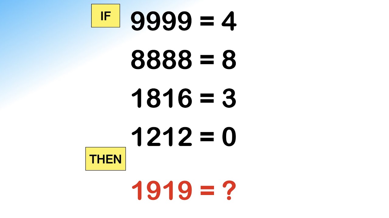 Find The Missing Number - IQ Test - IQ Number Puzzle - YouTube
