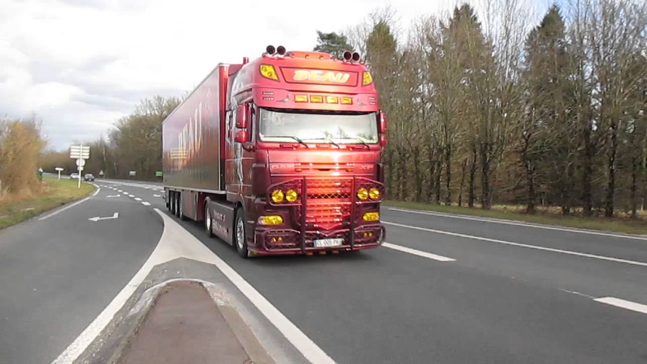 DAF XF U2 transport BEAU - YouTube