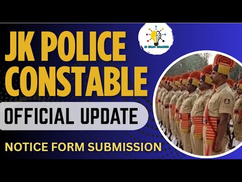 JKP CONSTABLE II NOTICE FORM SUBMISSION II OFFICIAL UPDATE II #jkssb # ...