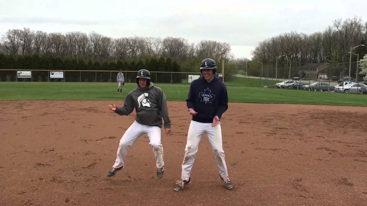 East Lansing Baseball Running Man Challenge - YouTube