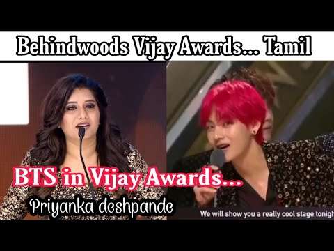 BTS💜 (Bangtan boys) in VIJAY AWARDS | Priyanka deshpande, Makapa Anandh | TAMIL | bangtan thamizha |