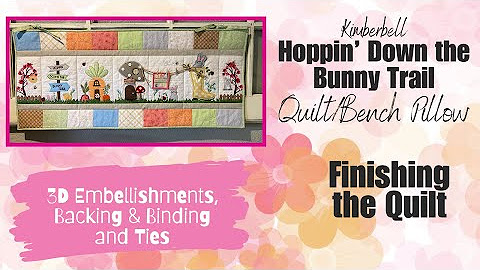 Hoppin' Down the Bunny Trail Bench Pillow/Quilt - YouTube