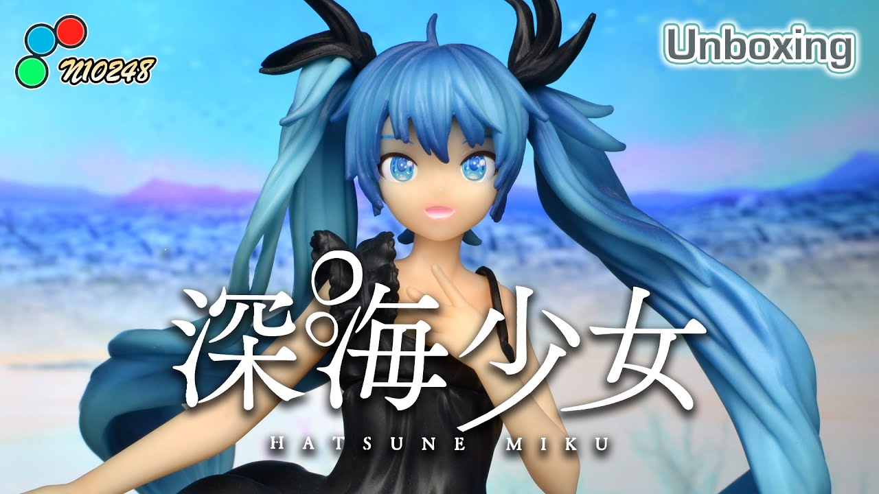 Unboxing of Hatsune Miku "Deep Sea Girl" Luminasta Prize Figure by Sega ...
