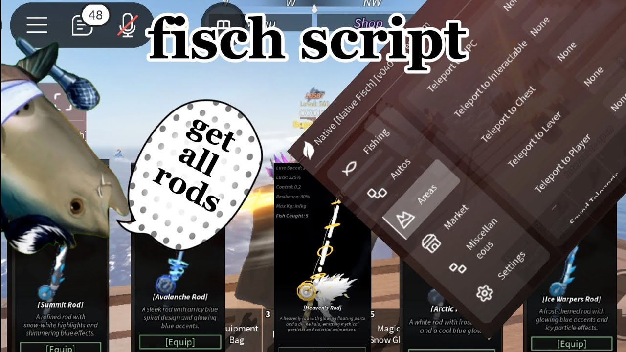 [WINTER EVENT]- get all rods with script (auto farm, auto get rods ...