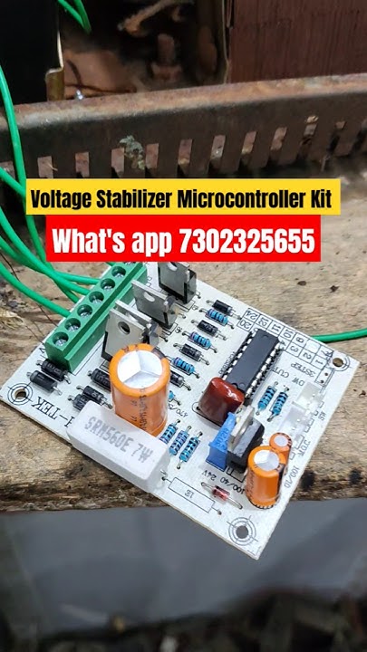 #Short| Automatic voltage stabilizer microcontroller kit|Voltage stabilizer pcb board - YouTube