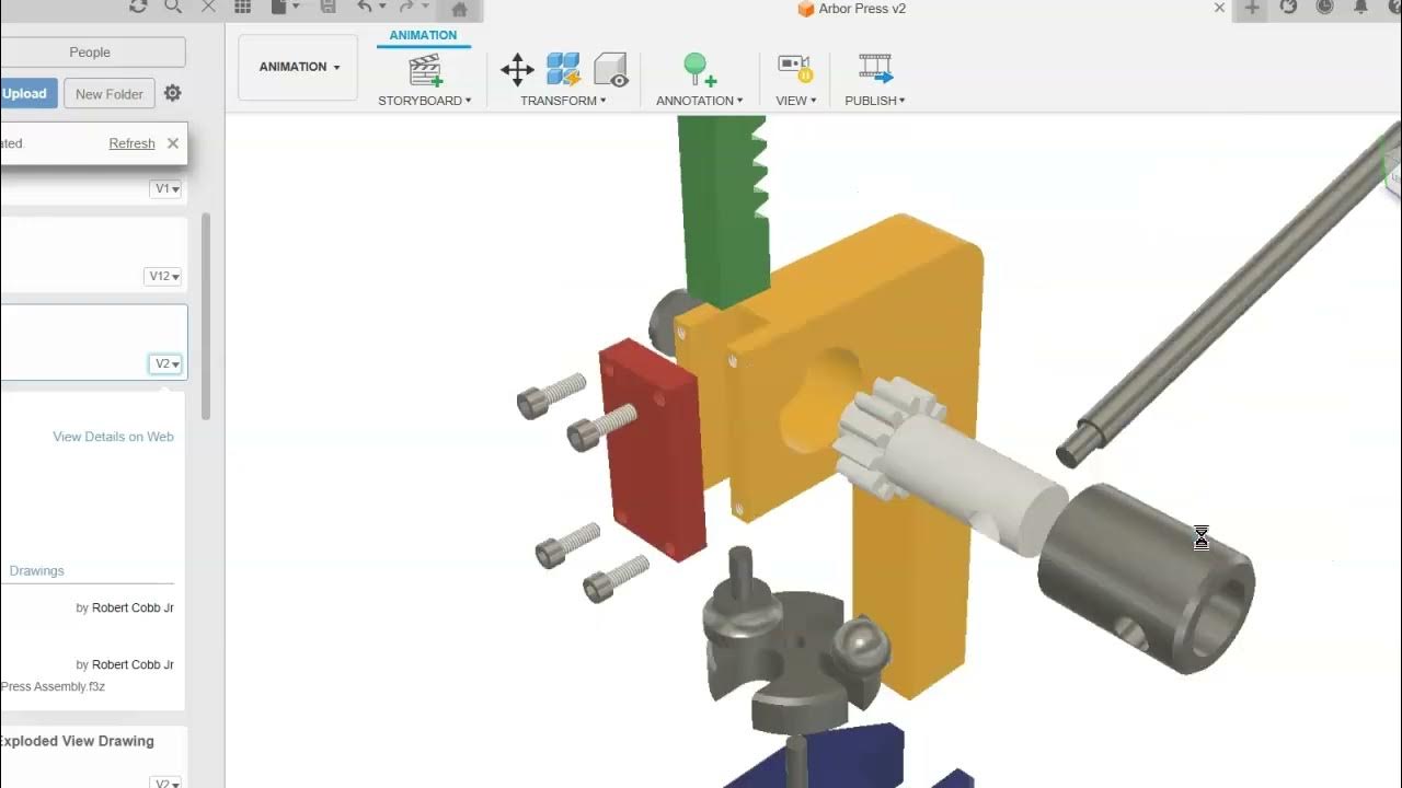 Create Exploded View Drawing from Animation File - YouTube