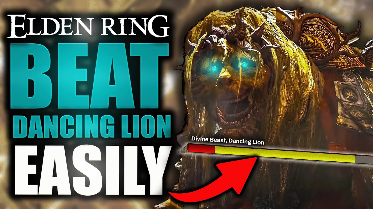 Elden Ring: How to CHEESE the Divine Beast Dancing Lion in Shadow of ...