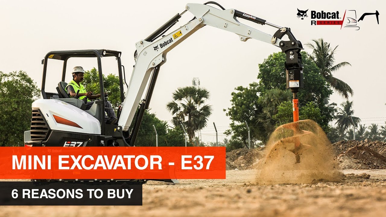 6 Reasons to buy Bobcat Mini Excavator E37 - YouTube