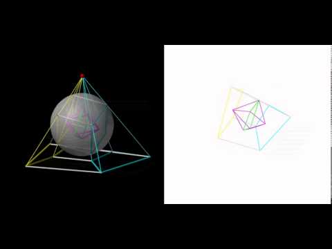 Rotating Cube and inscribed Octahedron projected into Flatland - YouTube