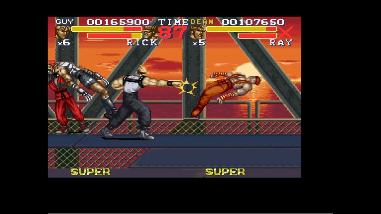 Full final fight 3 game play from guy and dean - YouTube
