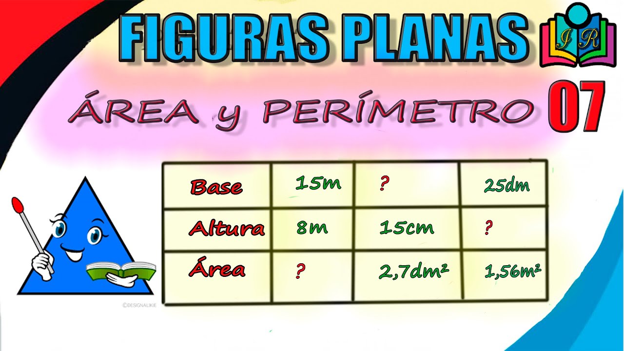 ÁREA y PERÍMETRO del TRIÁNGULO// Ejercicios Resueltos - YouTube