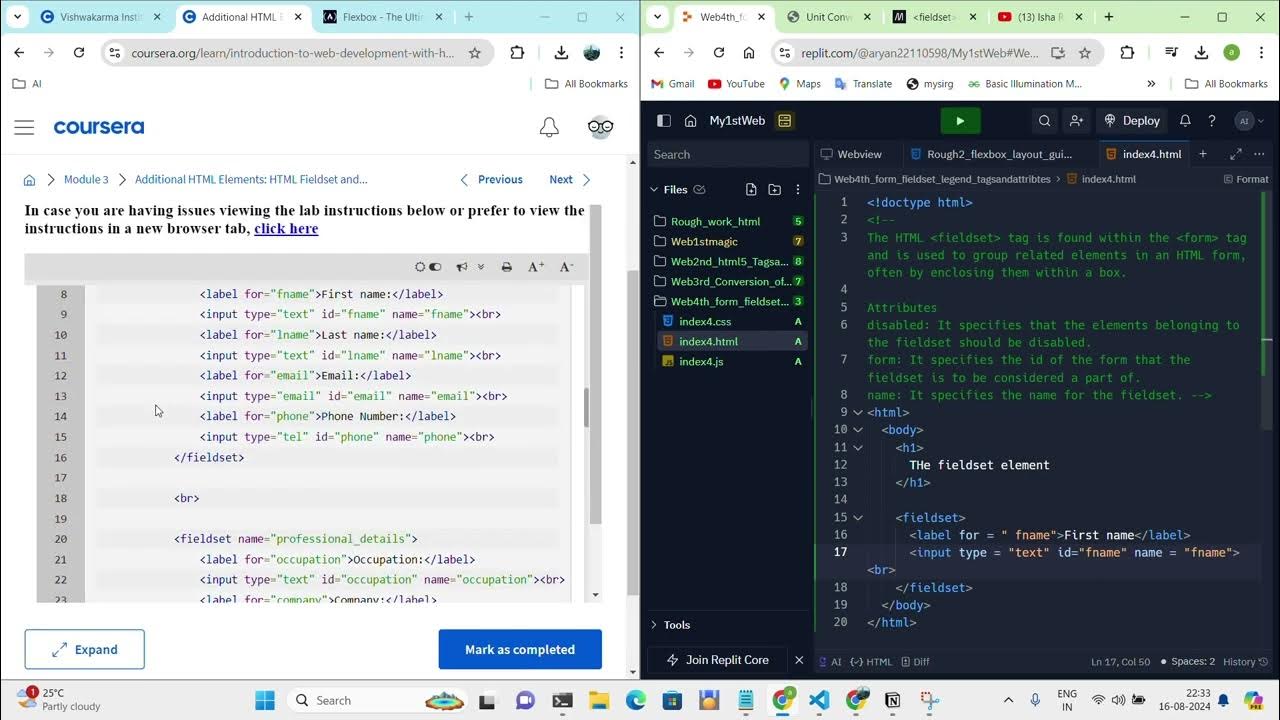 A simple Website using HTML - YouTube
