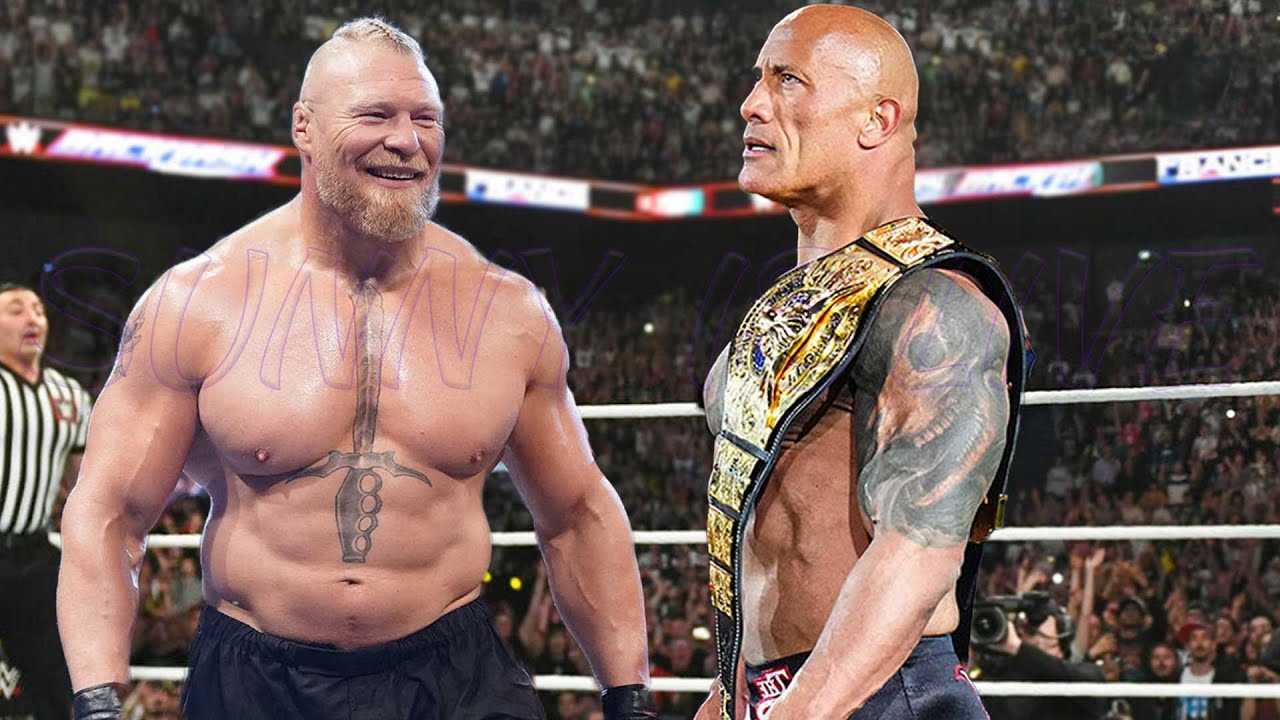 Brock Lesnar vs Rock Match - YouTube