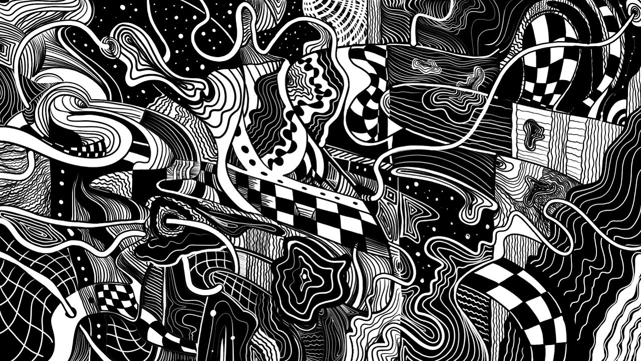 drawing Black and White surrealist art in Photoshop - YouTube