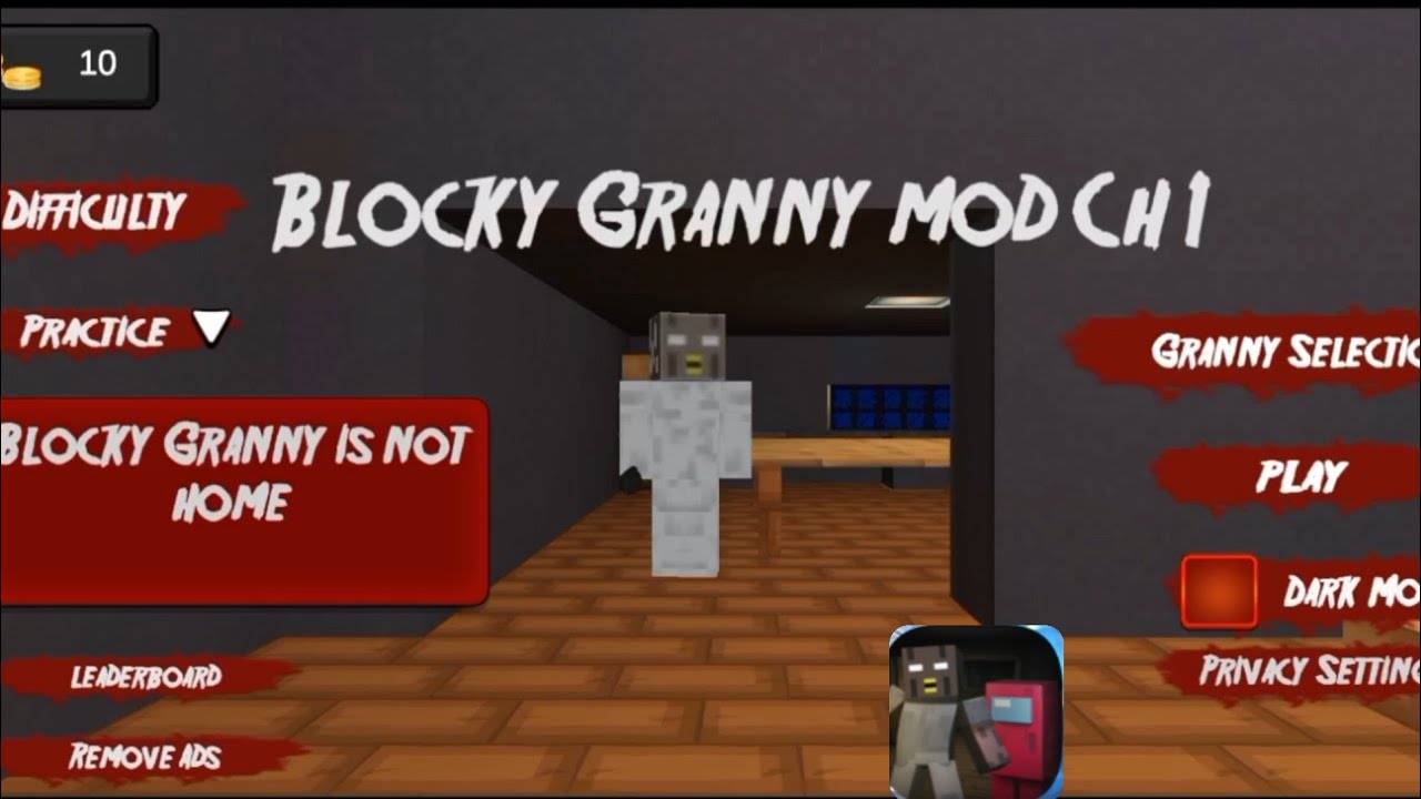 blocky granny modchi granny chapter 1 door escape #gaming #granny - YouTube