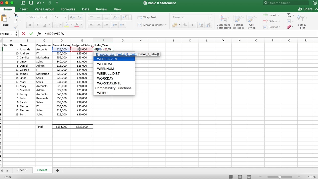 Introduction To IF Statements Excel Tutorial YouTube introduction-to-if-statements-excel-tutorial-youtube