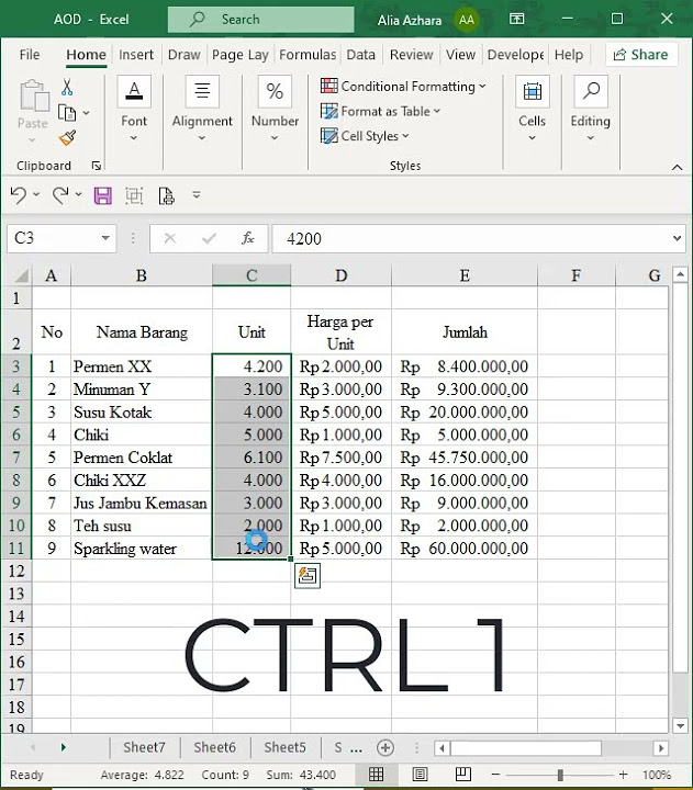 Excel Input Pcs Di Bagian Unit Exceltips Exceltutorial Latihanexcel Exceltest Excel Youtube 