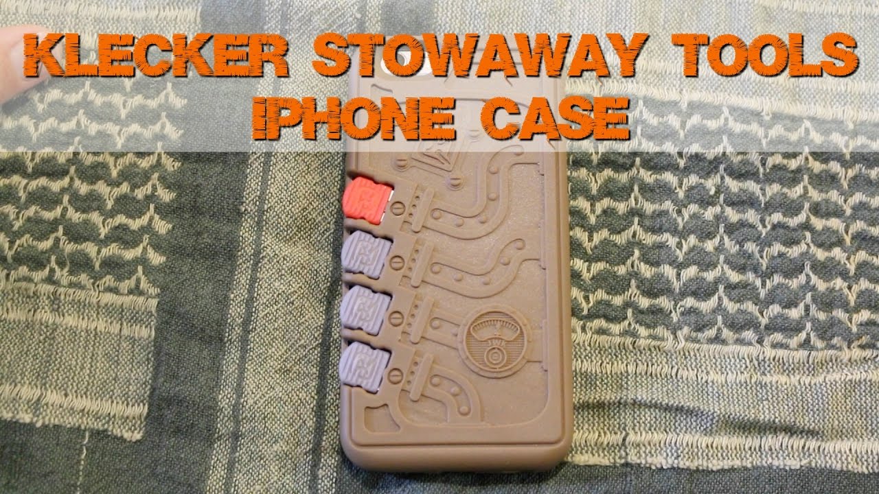 Klecker Stowaway Tools iPhone Case - YouTube