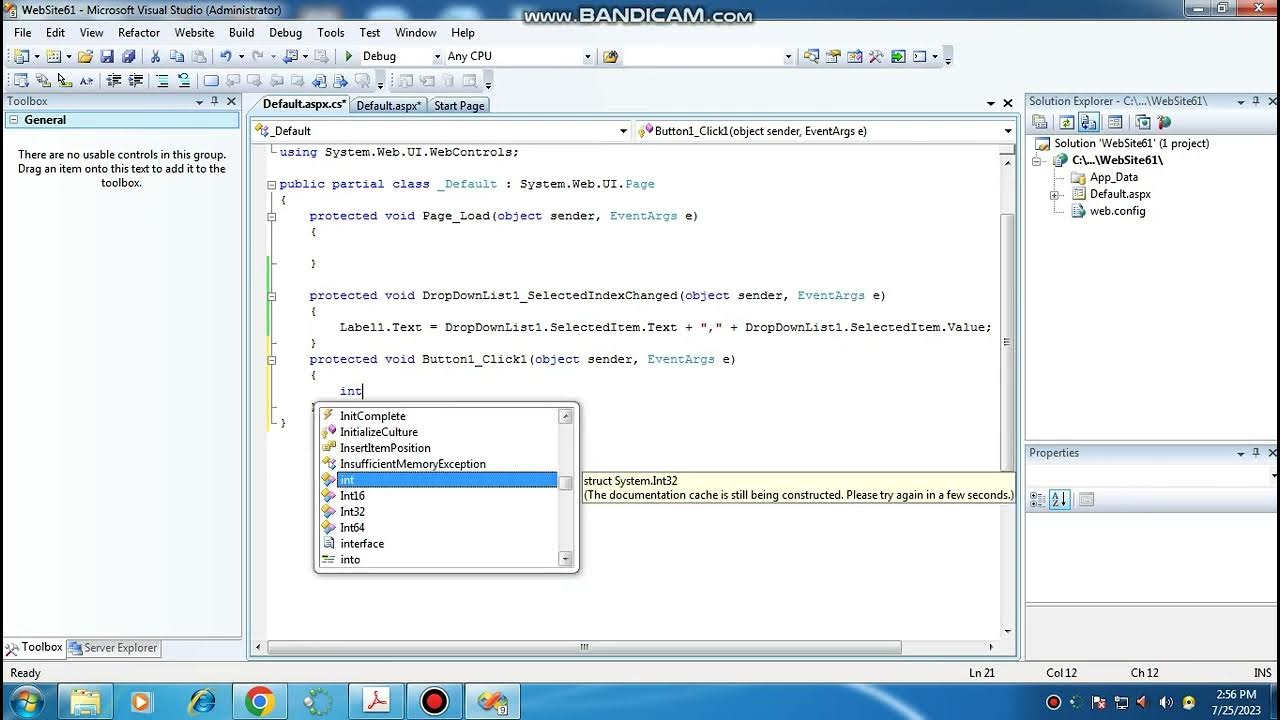 #DropDownList #Label #Textbox # Button in ASP.NET using C# | By Sejal Shah - YouTube