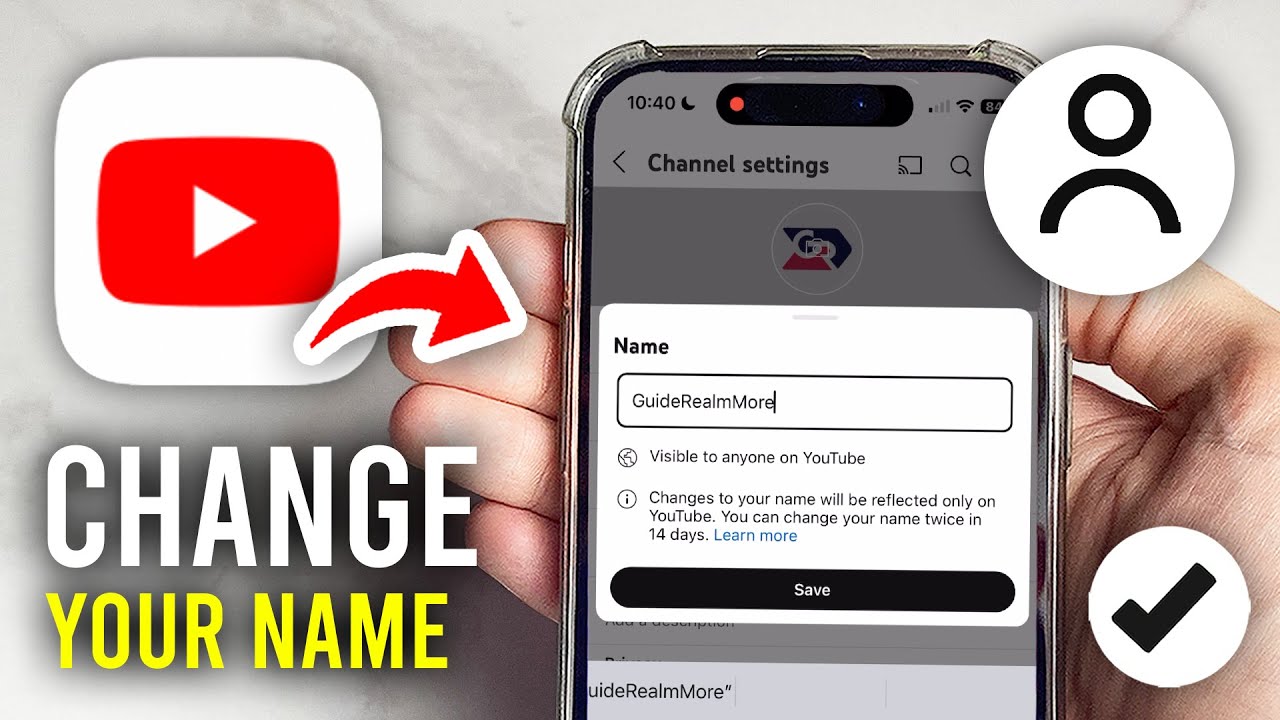 How To Change YouTube Channel Name On Mobile - Full Guide - YouTube