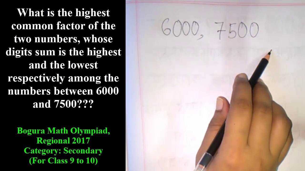 (Q.36) BDMO(Bangladesh Math Olympiad)Question Solution,Regional,2017 ...