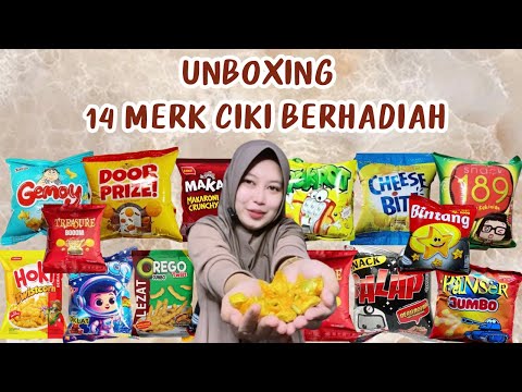 UNBOXING 14 MERK CIKI BERHADIAH‼️