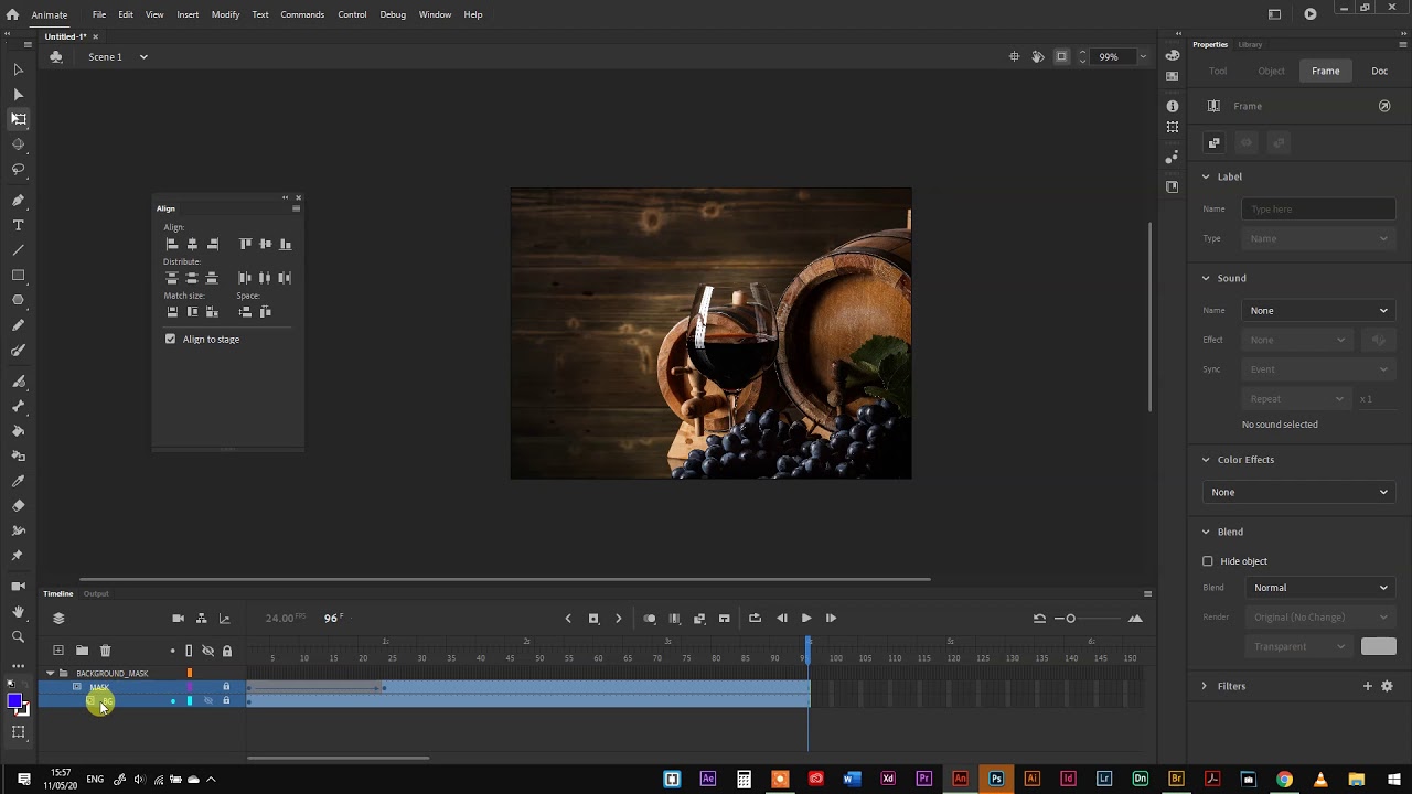 Animate-2: Mask Text Animation and camera layer - YouTube
