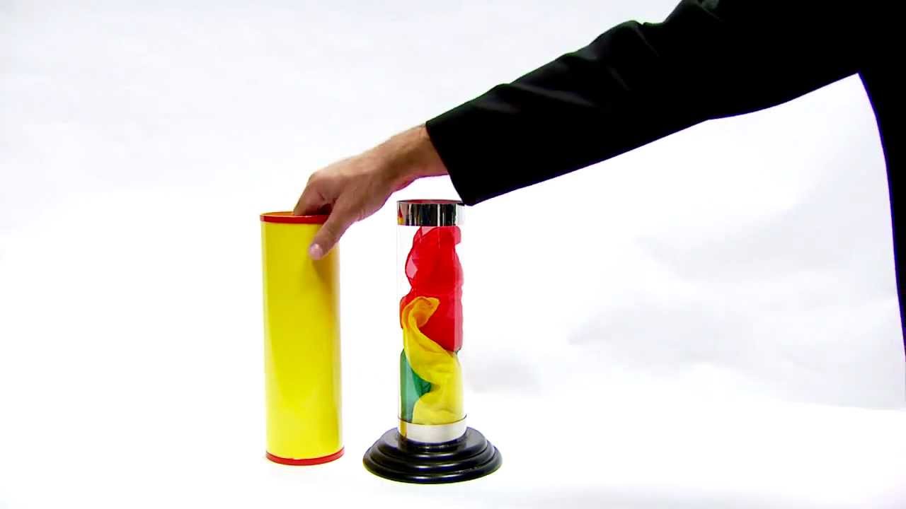 Crystal Silk Cylinder Pro Model Magic Trick @dynamitemagicshop - YouTube