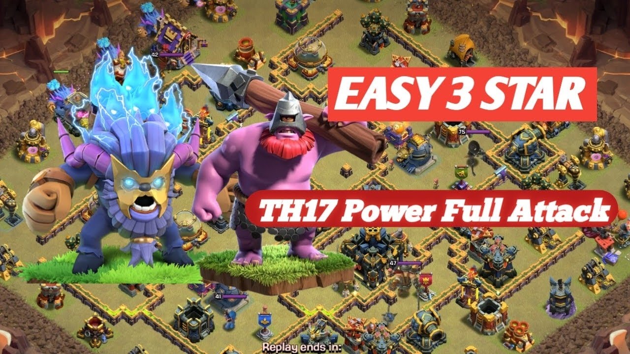 Th17 Best Cwl Attack | Super Yeti And Thrower #clashofclans #supercell ...