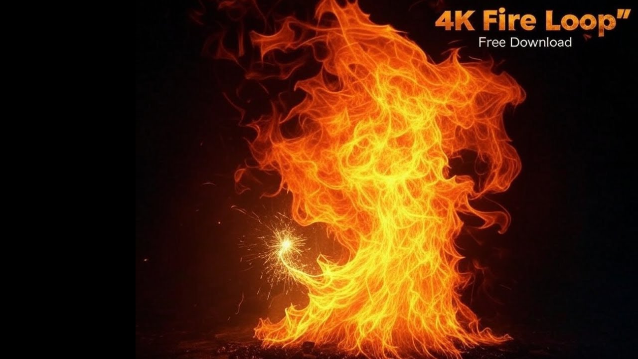 HD Black Screen Fire Loop (24 Min) + Free 4K Download (25 Sec) - YouTube