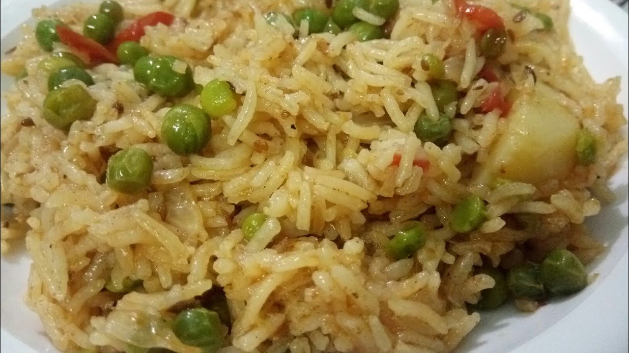 Aalu Mattar Pulao | Vegetable Rice | Vegi Pulao - YouTube